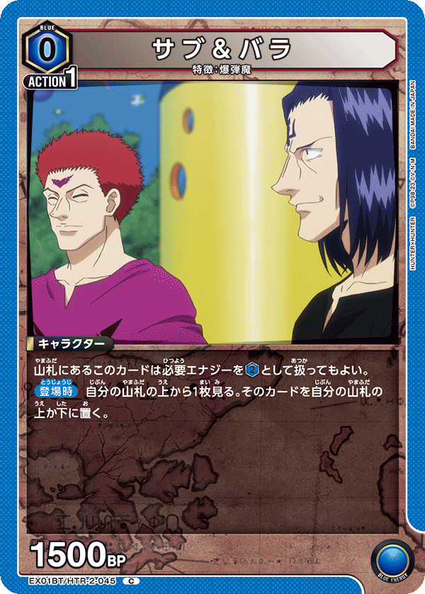 HTR-2-045 - Sub and Bara - C - Japanese Ver. - HUNTERxHUNTER - Solaris Japan