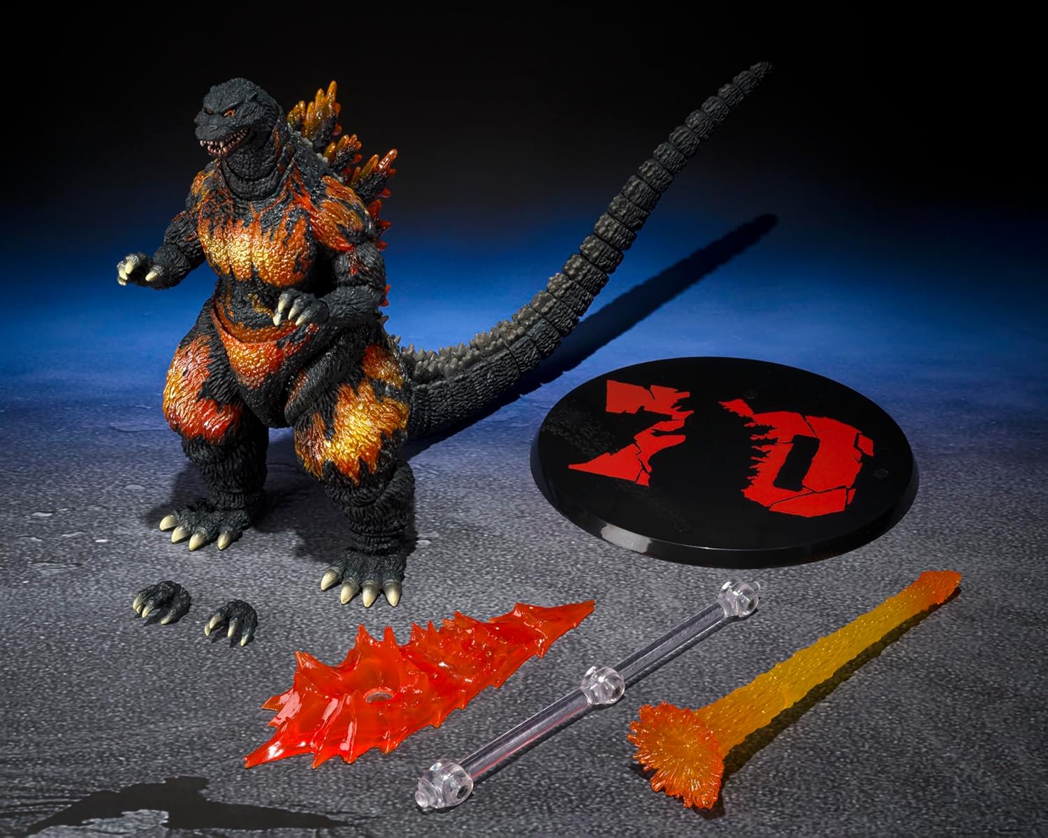 Gojira vs. Destoroyah - Burning Gojira - S.H.MonsterArts - (1995), 70t ...