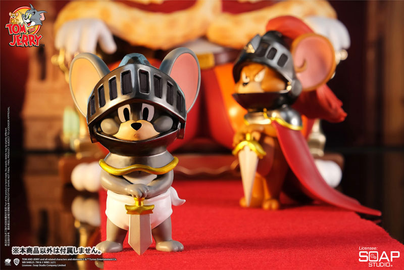 "Tom and Jerry" Statue Jerry and Tuffy (Royal Coat) - Solaris Japan