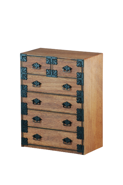 Japanese Chest of Drawers - 1/12 - Large (Cobaanii Mokei) - Solaris Japan