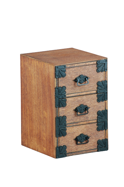 Japanese Chest of Drawers - 1/12 - Small (Cobaanii Mokei) - Solaris Japan