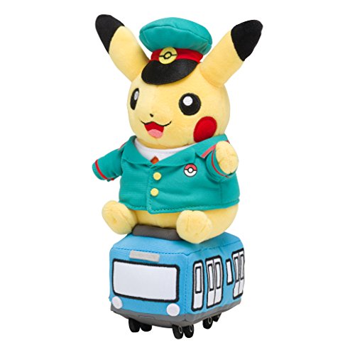 Pocket Monsters - Pikachu - Pokécen Plush - Train ver. - Solaris Japan