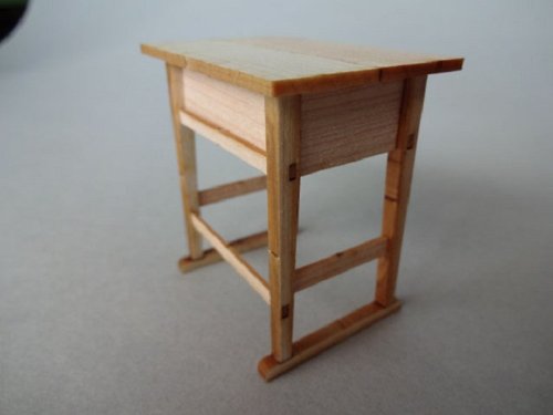Memories Yokocho Series Showa School Hinoki Desk & Chair (2Set) OY-001 ...