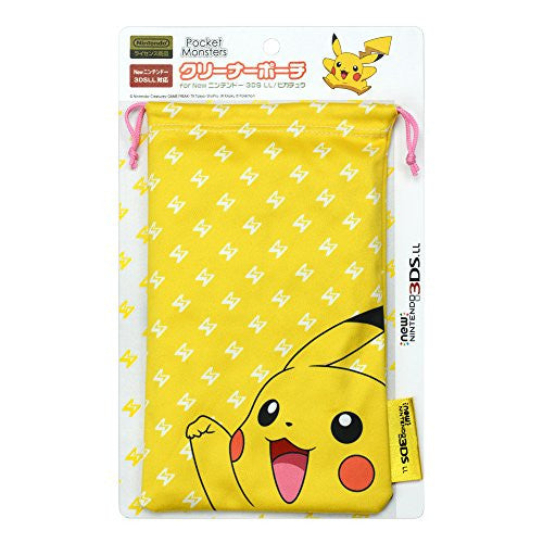 Pokemon Cleaner Pouch for New 3DS LL (Pikachu) - Solaris Japan
