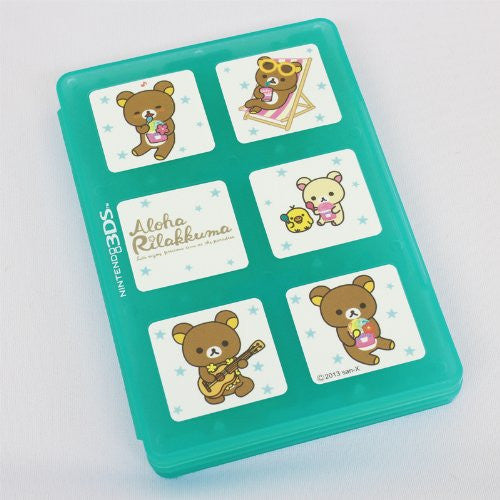 Character Card Case 12 for 3DS Rilakkuma Aloha (Blue) - Solaris Japan