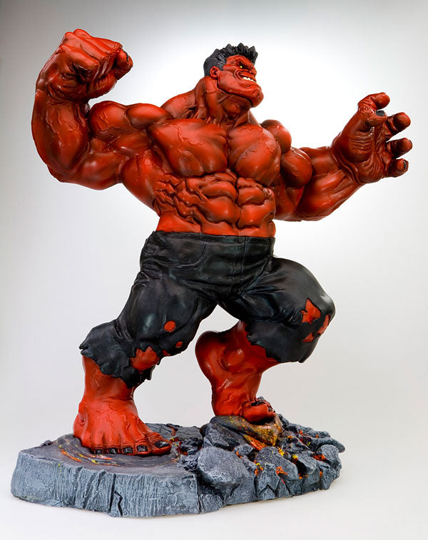 Hulk "FALL OF THE HULK" Fine Art Statue Red Hulk - Solaris Japan