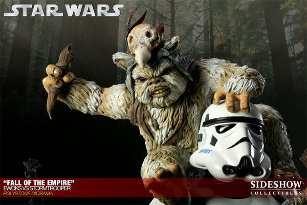 Star Wars VS. Diorama Series - Ewoks VS Stormtrooper (Fall Of The Empi ...