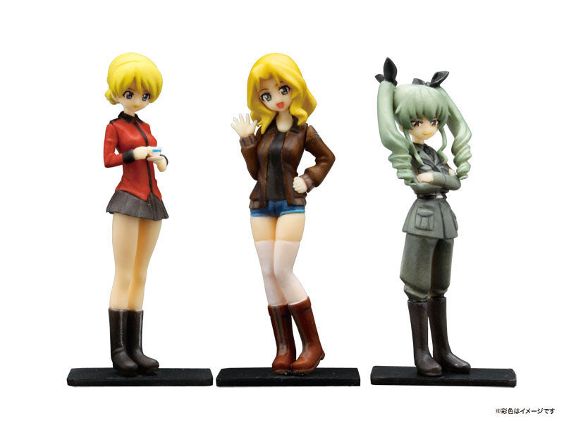 Girls und Panzer - Anchovy - Darjeeling - Kay - Captain Figure Set - 1 ...