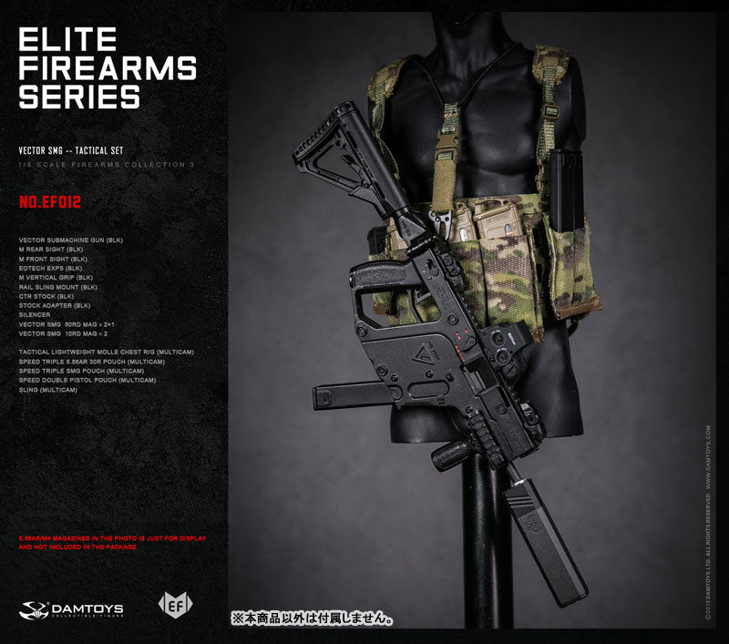 1/6 Elite Firearms Series 3 Vector SMG Tactical Set BLK/MULTICAM ...