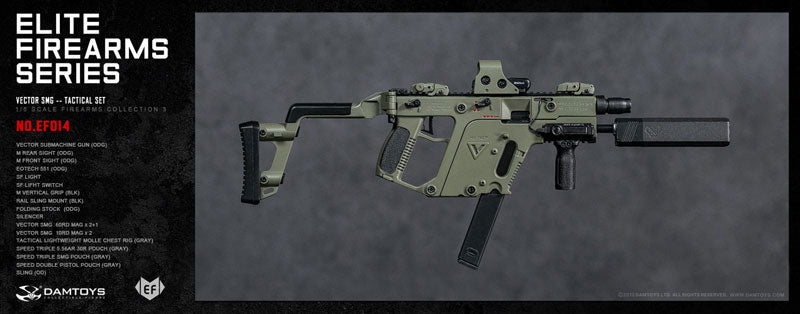 1/6 Elite Firearms Series 3 Vector SMG Tactical Set ODG/GRAY - Solaris ...