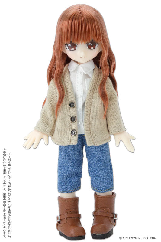 Picco Neemo Wear 1/12 Knit Cardigan Beige (DOLL ACCESSORY) - Solaris Japan